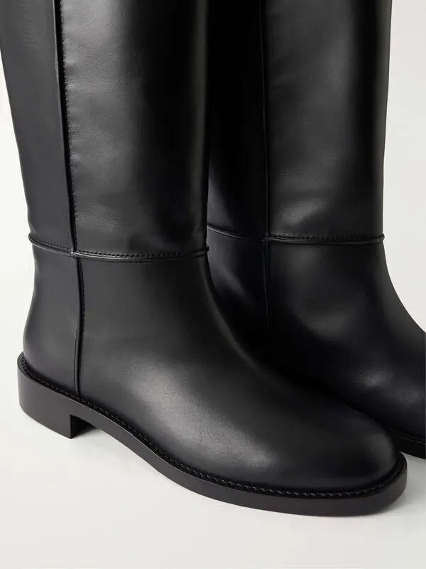 GIANVITO ROSSI Riding Leather Knee-height Boots