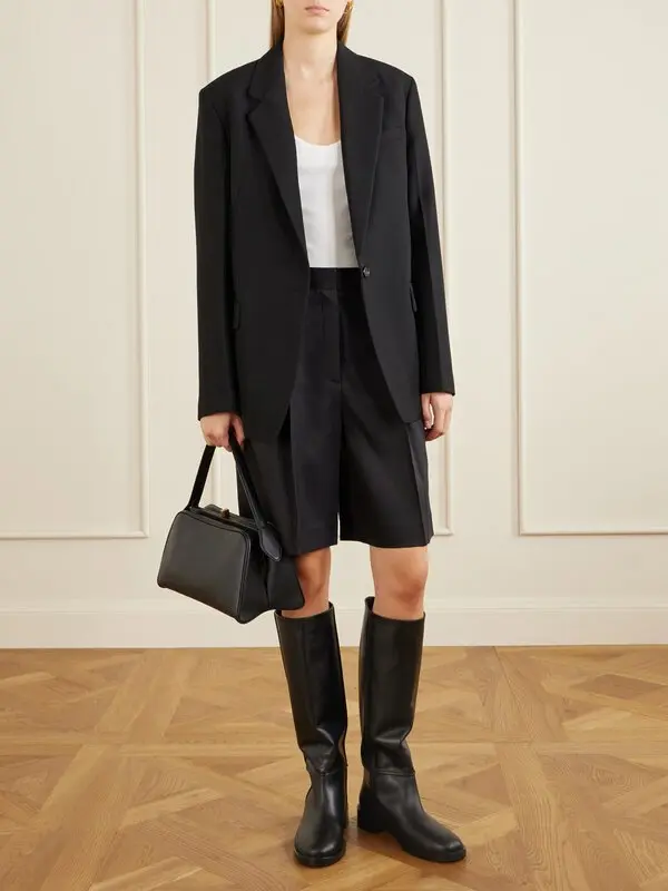 GIANVITO ROSSI Leather Knee-high Boots - Black