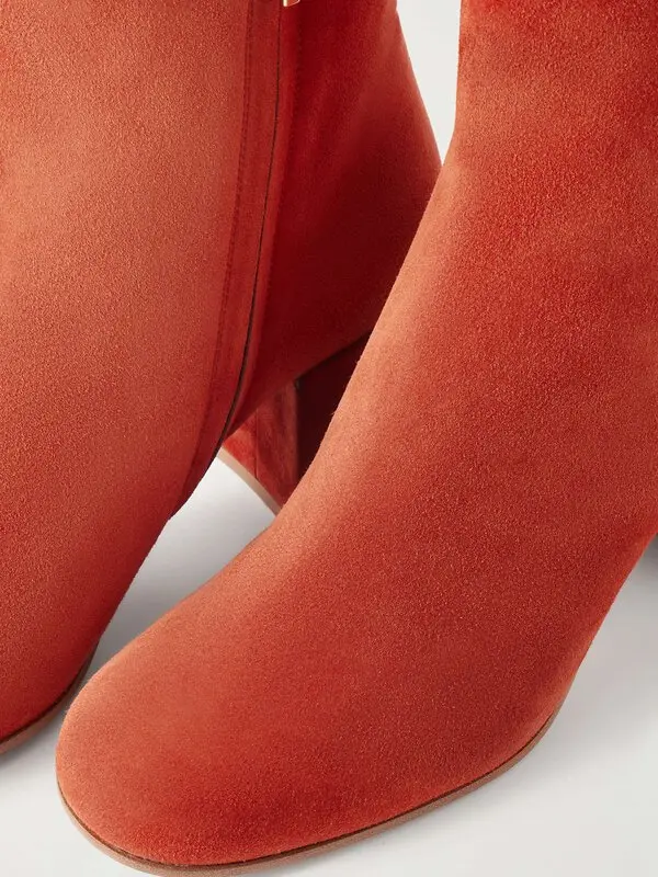 GIANVITO ROSSI Joelle 70 Suede Ankle Boots
