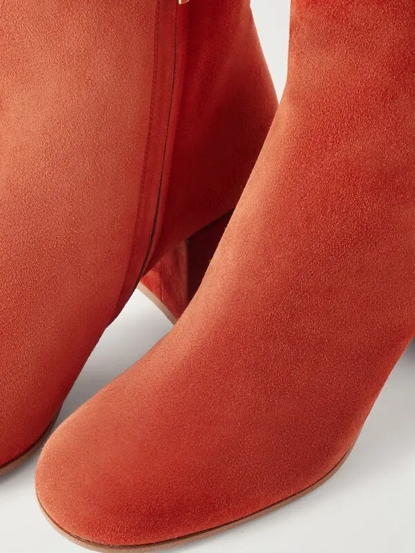 GIANVITO ROSSI Joelle 70 Suede Ankle Boots