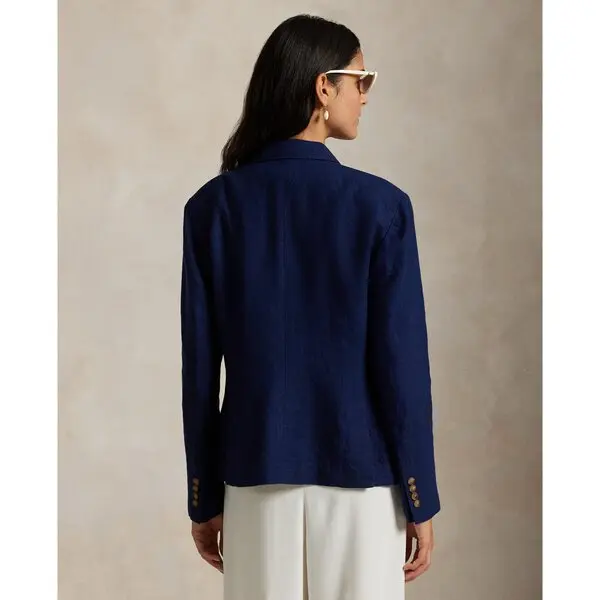 Ralph Lauren Spelman College Linen Double-breasted Blazer