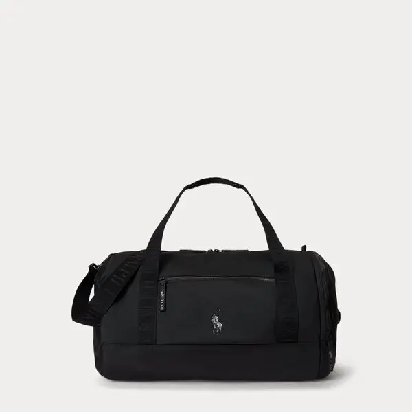 Ralph Lauren Logo-trimmed Woven Duffel Bag - Black