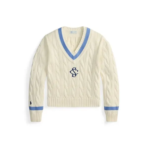 Ralph Lauren Spelman College Cable-knit Cricket Sweater