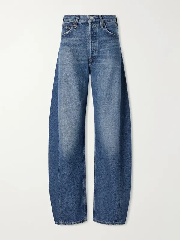 AGOLDE Luna High-rise Barrel-leg Jeans - Blue