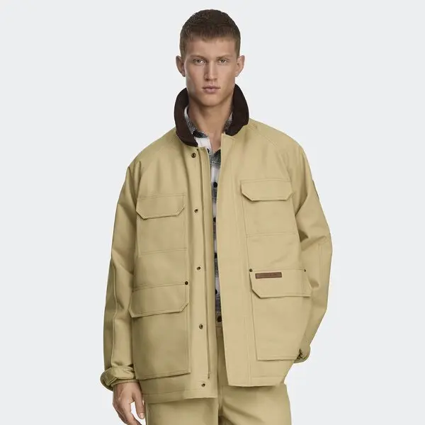 Canada Goose Garrison Lightweight Coat With Corduroy Collar - Timber Sand