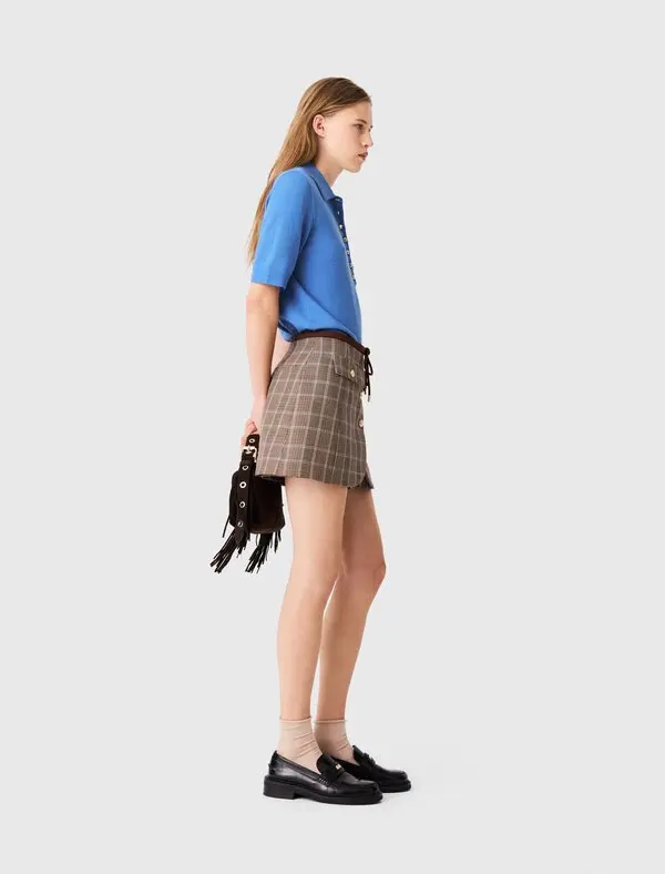 Maje Layered-effect Suit Shorts
