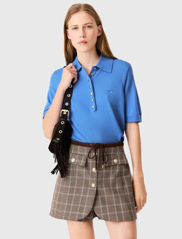 Maje Layered-effect Suit Shorts