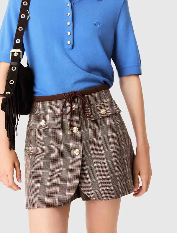 Maje Layered-effect Suit Shorts