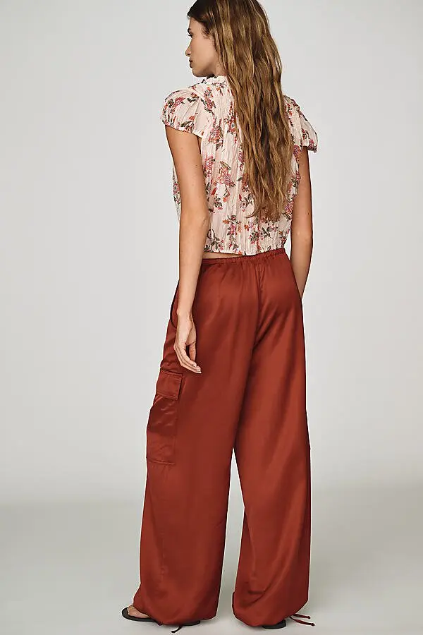 Ag Atwater Satin Cargo Pants