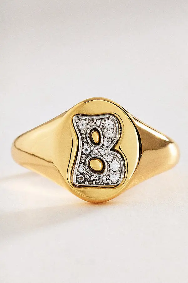 Anthropologie Signet Monogrm Rg - B
