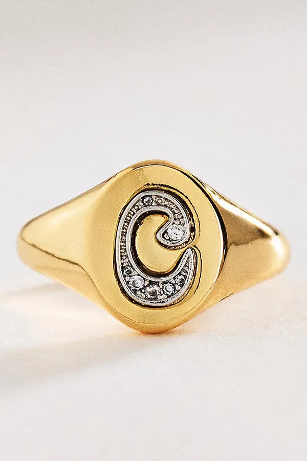 Anthropologie Signet Monogrm Rg - C