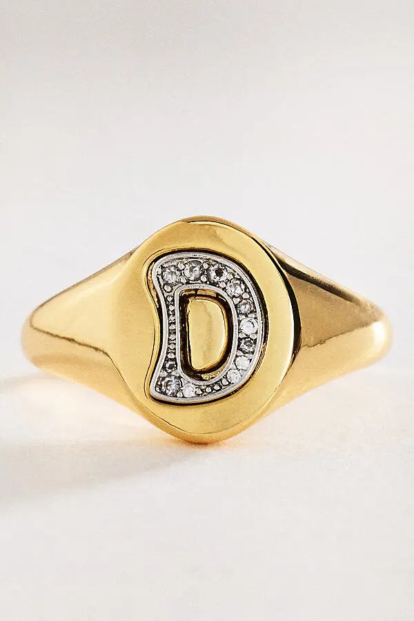 Anthropologie Signet Monogrm Rg - D