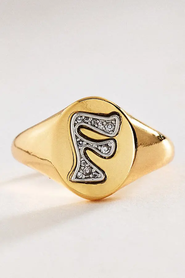 Anthropologie Signet Monogrm Rg - F