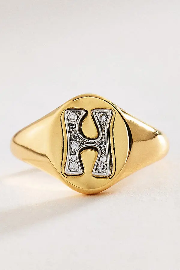 Anthropologie Signet Monogrm Rg - H