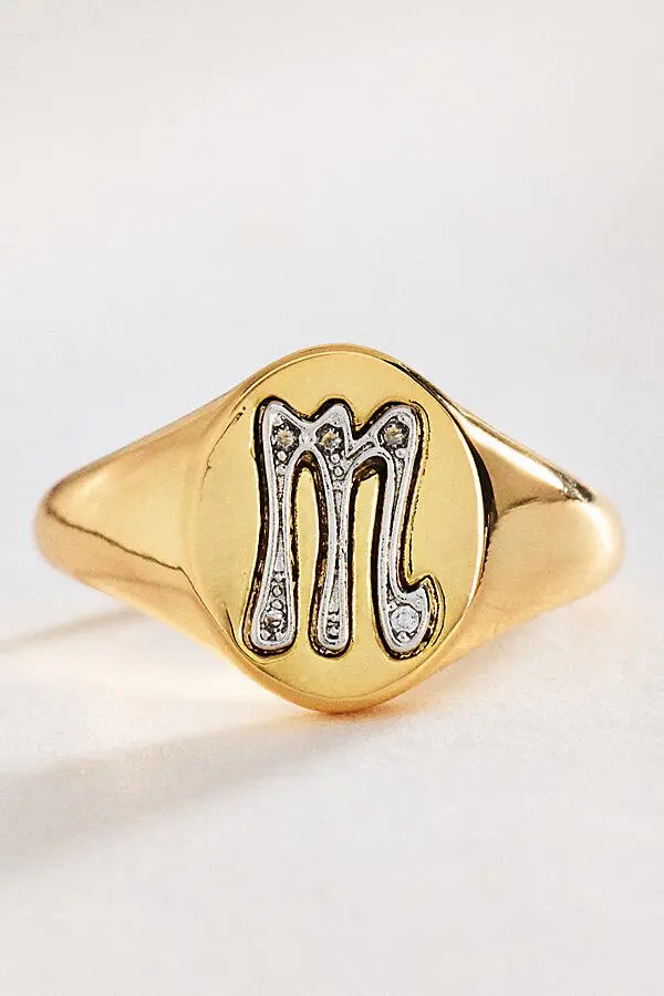 Anthropologie Signet Monogrm Rg - M