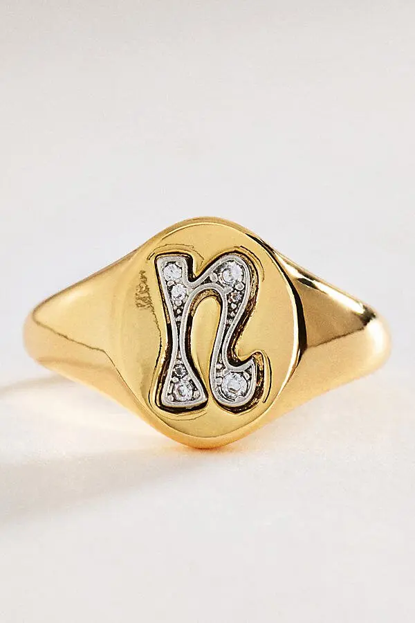 Anthropologie Signet Monogrm Rg - N