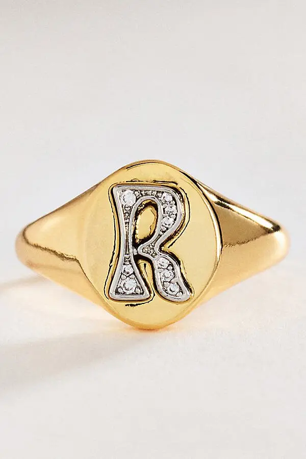 Anthropologie Signet Monogrm Rg - R