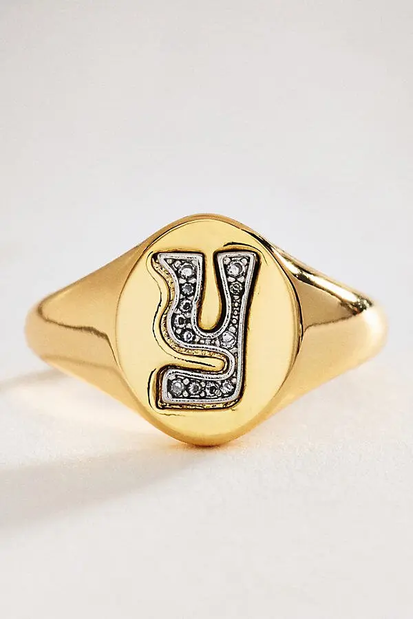 Anthropologie Signet Monogrm Rg - Y