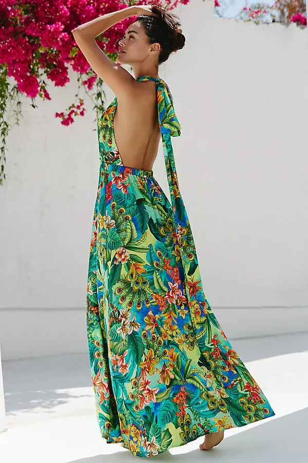 Luli Fama Convertible Maxi Dress