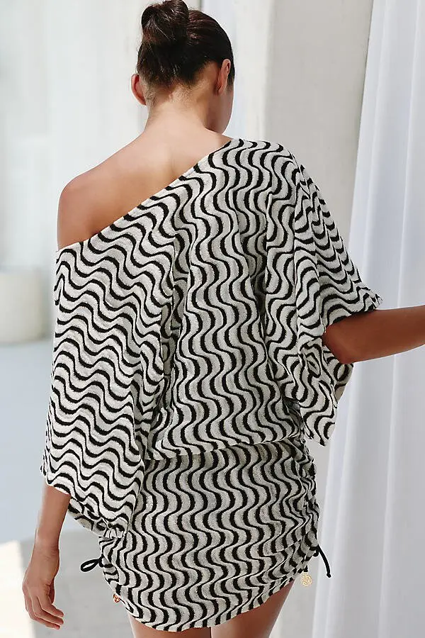 Luli Fama South Beach Mi Dress - Black & White Pattern