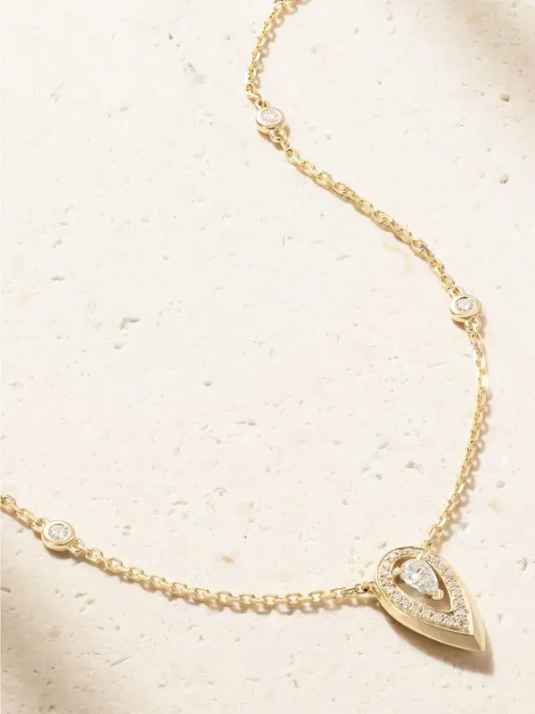 Messika 18 Karat Diamond Pendant Necklace - Gold