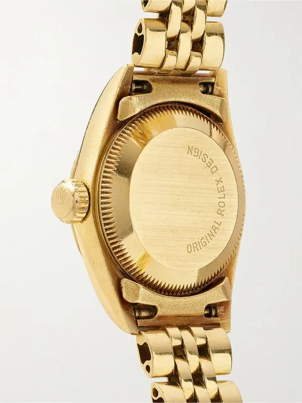 WIND VINTAGE Rolex Vintage 1981 Oyster Perpetual Automatic 18 Karat Watch