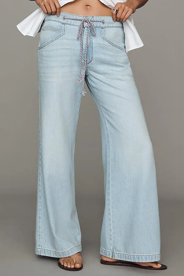 Anthropologie Pilcro Ellis High-rise Wide-leg Jeans
