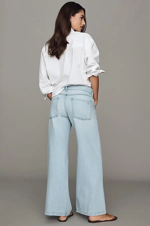 Anthropologie Pilcro Ellis High-rise Wide-leg Jeans
