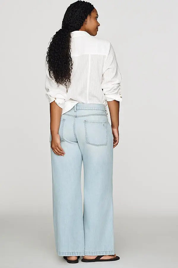 Anthropologie Pilcro Ellis High-rise Wide-leg Jeans