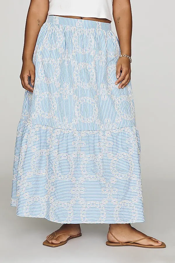 English Factory Tiered Maxi Skirt