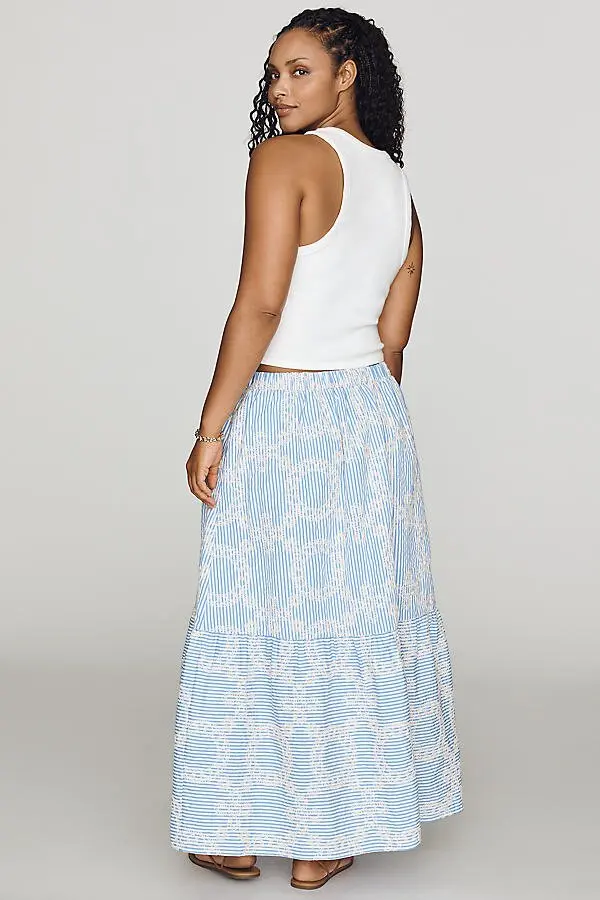 English Factory Tiered Maxi Skirt