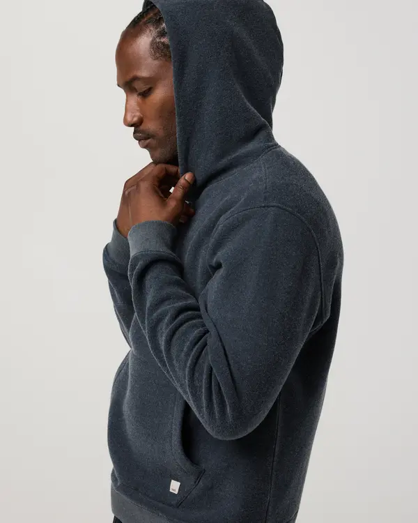 Vuori Beach Fleece Pullover Hoodie - Ink Heather