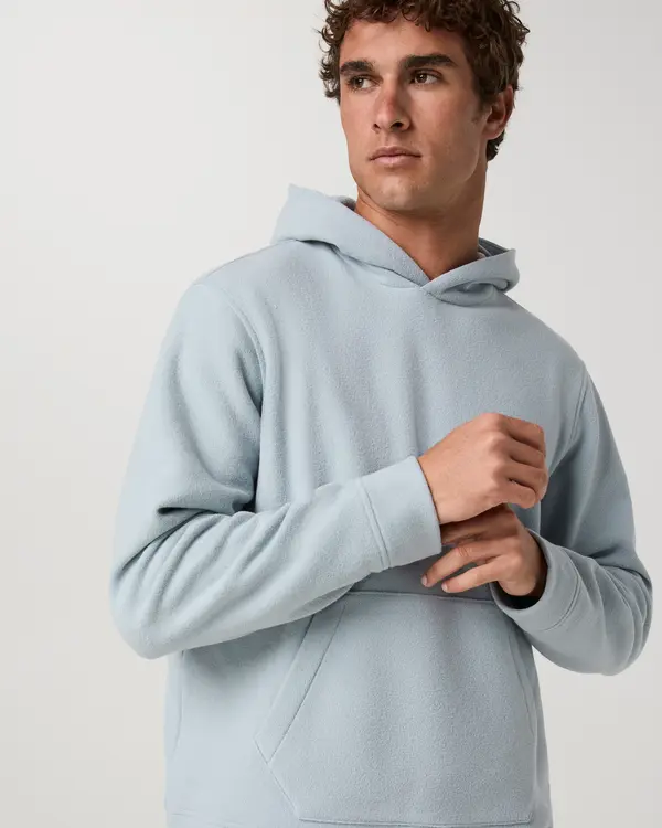 Vuori Beach Fleece Pullover Hoodie - Raindrop Heather