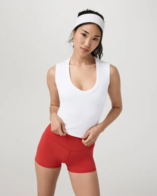 Vuori Everyday Cotton Stretch Tank Top - White