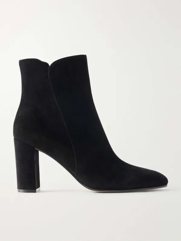 GIANVITO ROSSI 85 Suede Heeled Ankle-boots