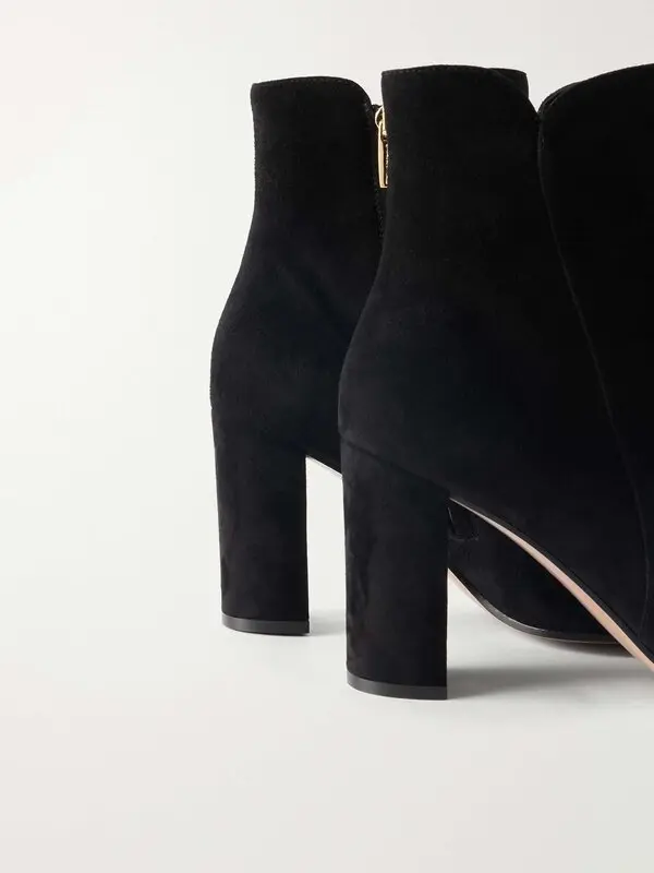 GIANVITO ROSSI 85 Suede Heeled Ankle-boots