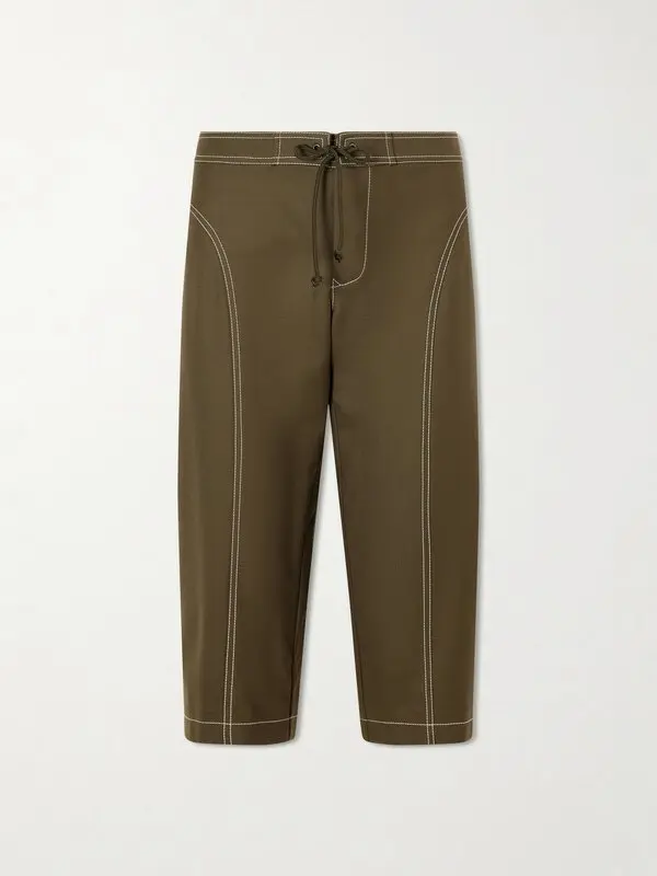 Aflalo Zuri Twill Skinny-leg Capri Pants - Green