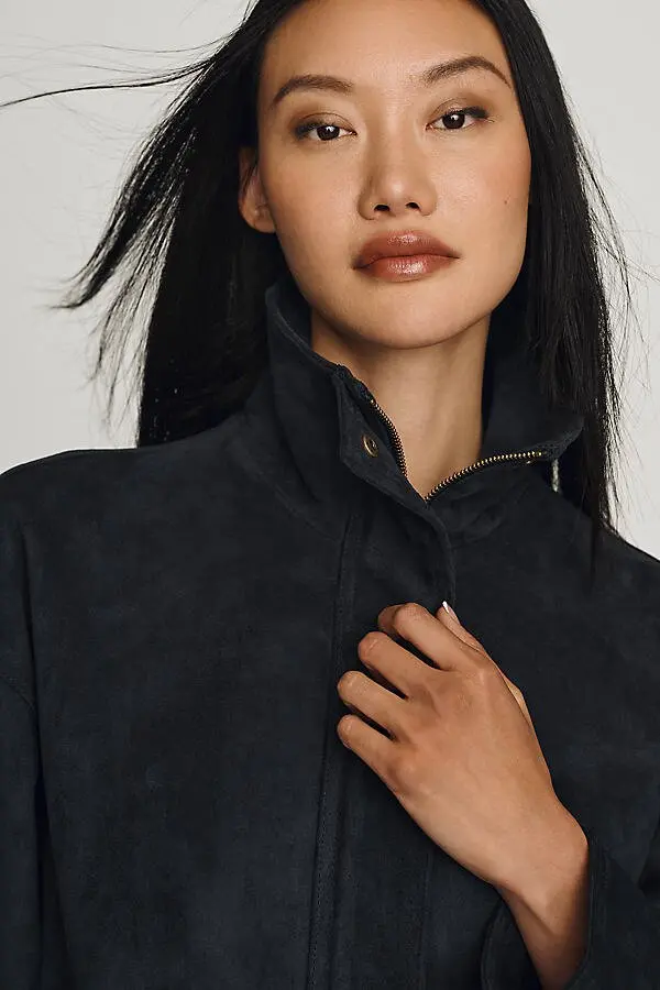 Maeve Imara Funnel-neck Jacket - Navy