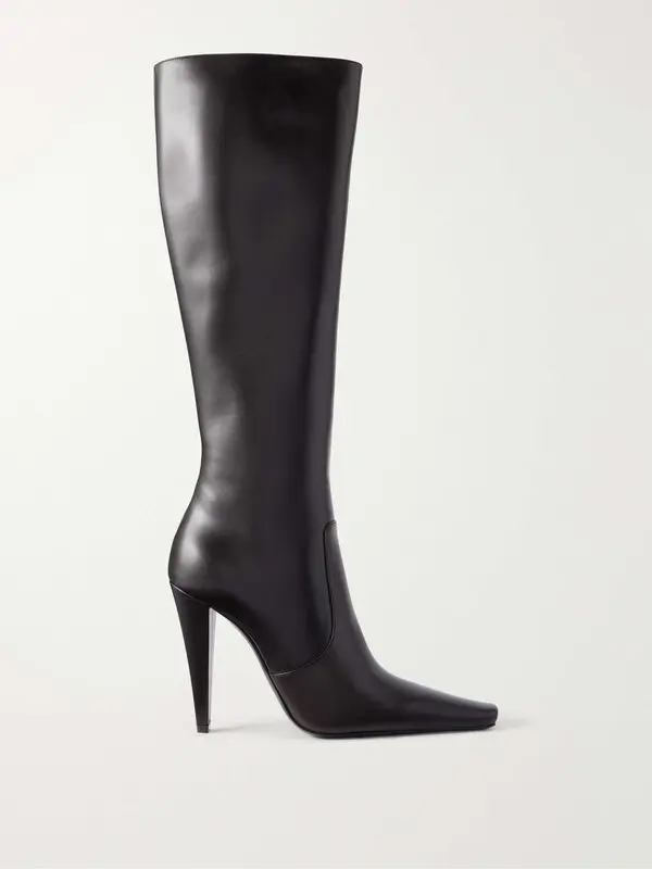 Saint Laurent 77 110 Leather Knee Height Boots