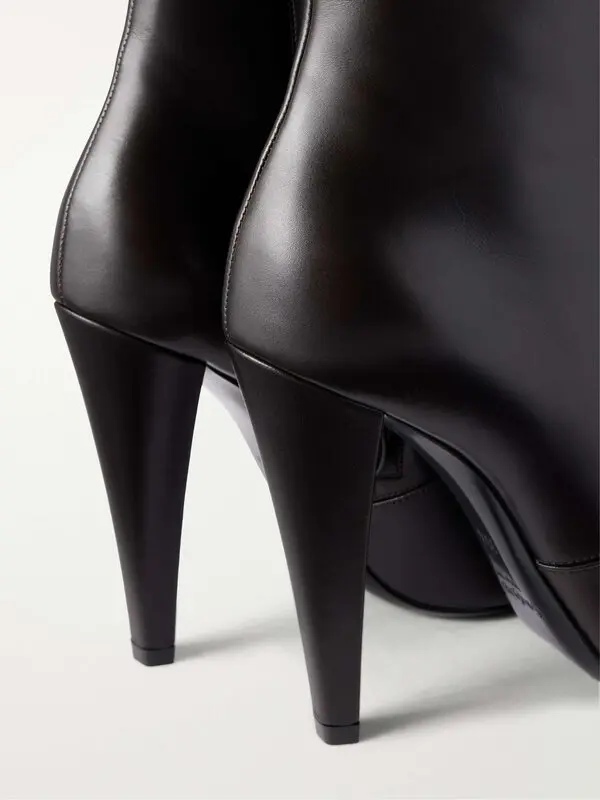 Saint Laurent 77 110 Leather Knee Height Boots