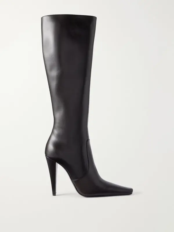 Saint Laurent Leather Knee-high Boots - Brown