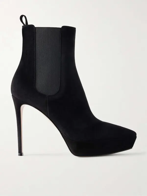 GIANVITO ROSSI 85 Suede Ankle Boots