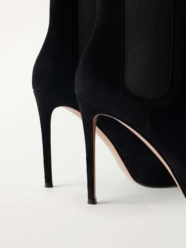 GIANVITO ROSSI 85 Suede Ankle Boots