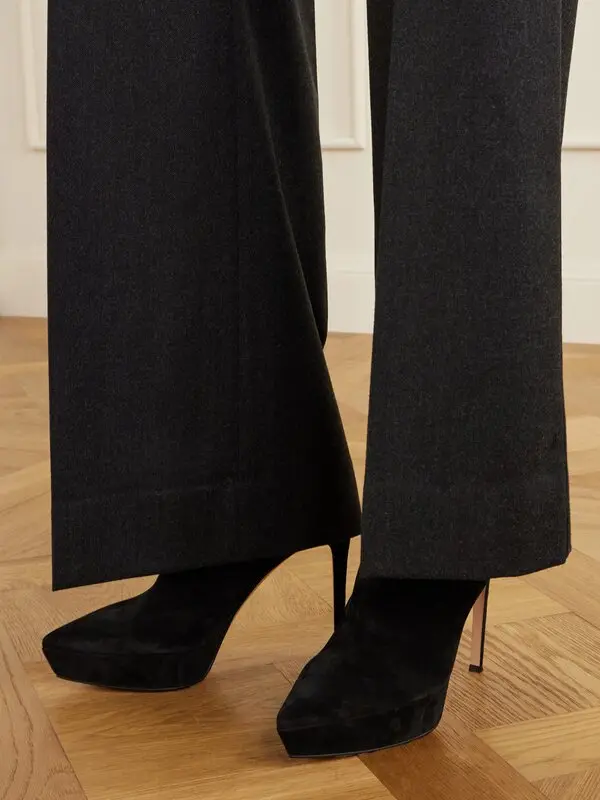GIANVITO ROSSI 85 Suede Ankle Boots