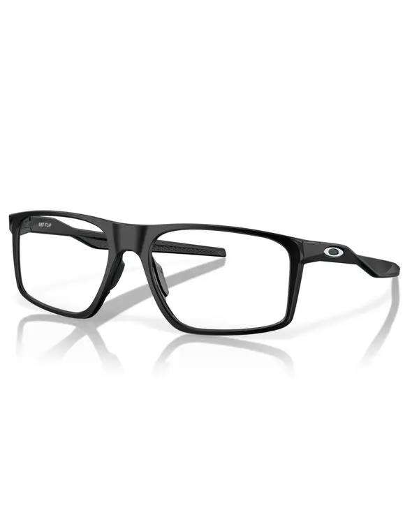 Celine Oakley Rectangle Bat Flip Eyeglasses - Satin Black