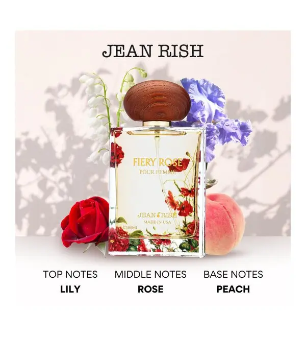 JEAN RISH Fiery Rose Eau De Perfume
