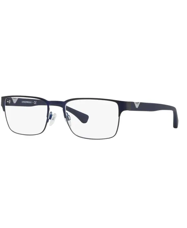 Emporio Armani Square Frame Eyeglasses - Matte Blue