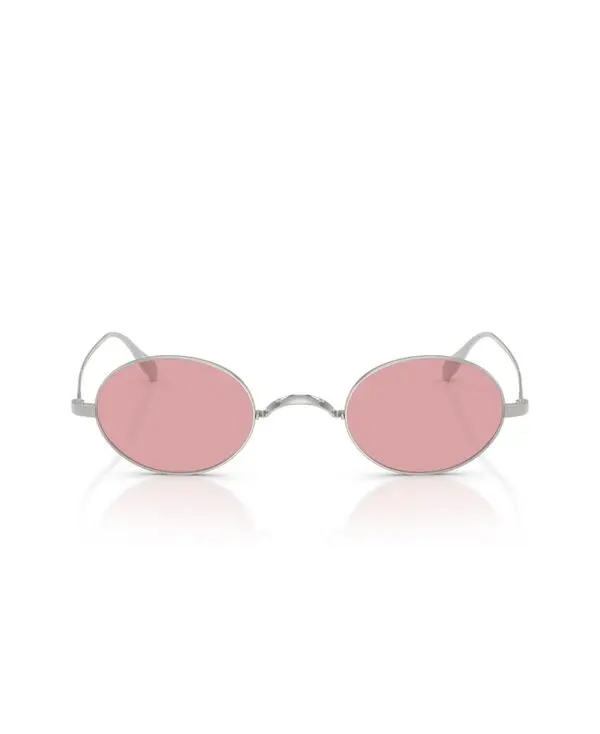 Oliver Spencer Calidor Round Frame Eyeglasses - Silver