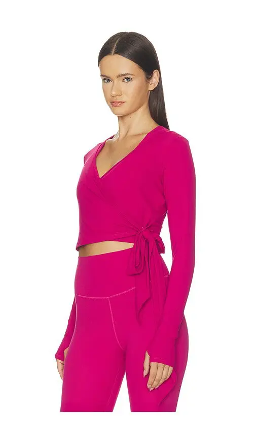 Splits59 Bella Airweight Lite Wrap Top - Sangria