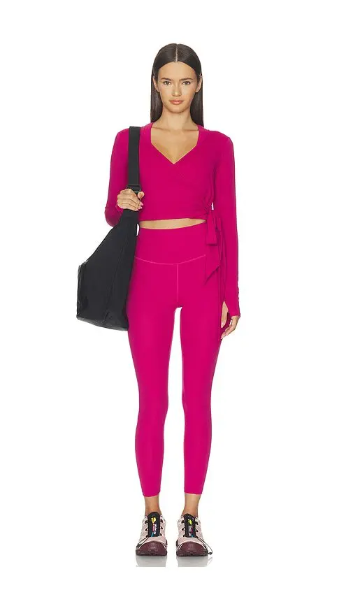 Splits59 Bella Airweight Lite Wrap Top - Sangria